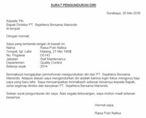 16+ Contoh Surat Risent : Kerja, Sekolah, Kuliah dan Organisasi