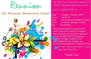 16+ Contoh Surat Undangan Reuni Sekolah, Untuk Guru, Dll - Manjakan.com